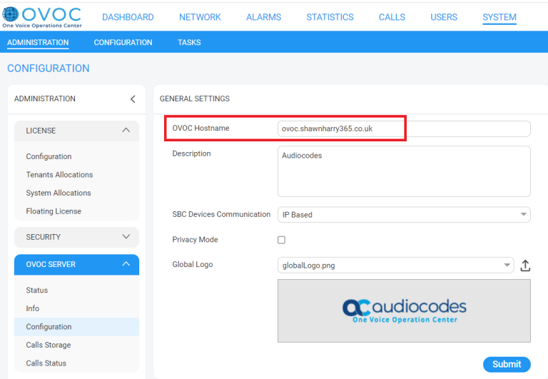 Shawn Harry | Enabling Teams QoE reports in AudioCodes OVOC
